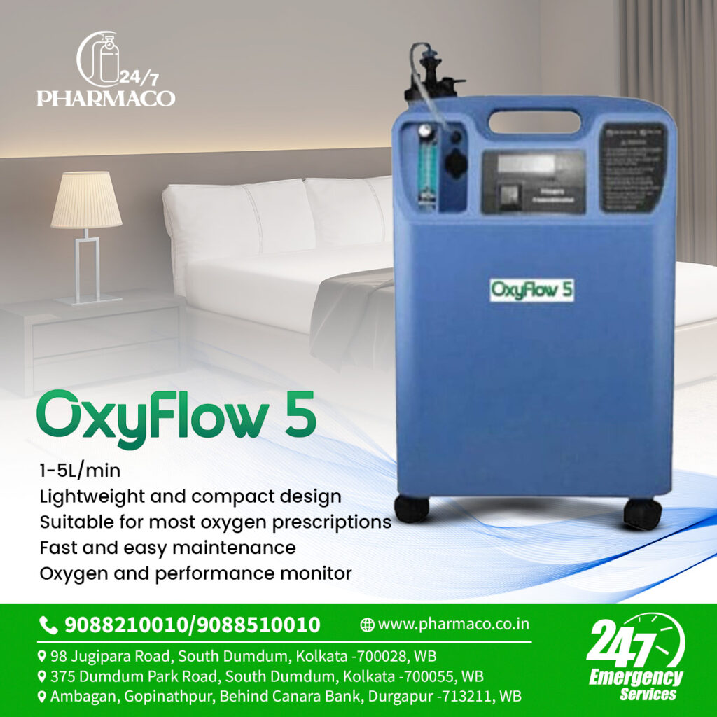 OxyFlow 5 Oxygen Concentrator – Oxygen Cylender | BIPAP | CPAP ...